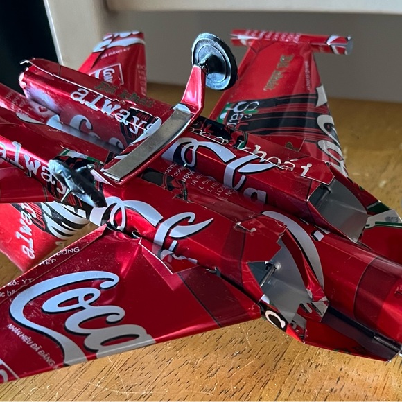 Coca Cola | Art | 997 Vintage Metal Vietnam Coke Plane Jet | Poshmark